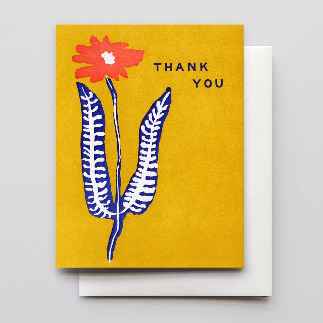 Thank You Flower Stem Card – Diddle and Zen